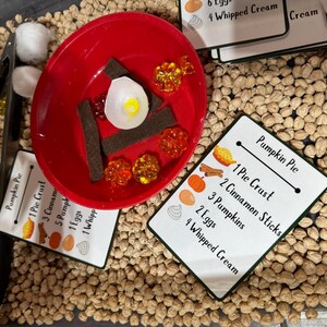 Pumpkin Pie Sensory Bin Recipe Cards DIGITAL DOWNLOAD ONLY - Etsy