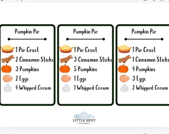 Pumpkin Pie Sensory Bin Recipe Cards DIGITAL DOWNLOAD ONLY - Etsy