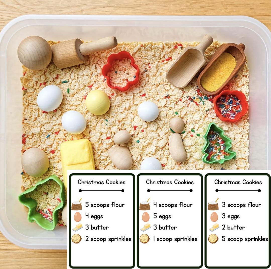 Christmas Cookies Sensory Play Recipes DIGITAL DOWNLOAD ONLY for Use in ...