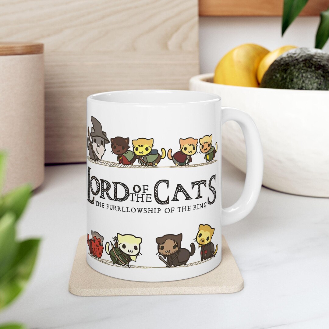 Lord of the Cats Mug Purrfect for LOTR Fans, Lord of the Rings, Middle ...