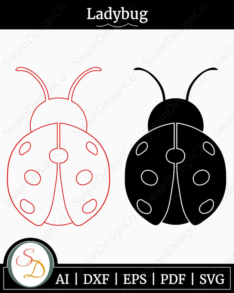 Ladybug Laser Cut File | Ladybug Engrave File | Ladybug SVG | Ladybug ...