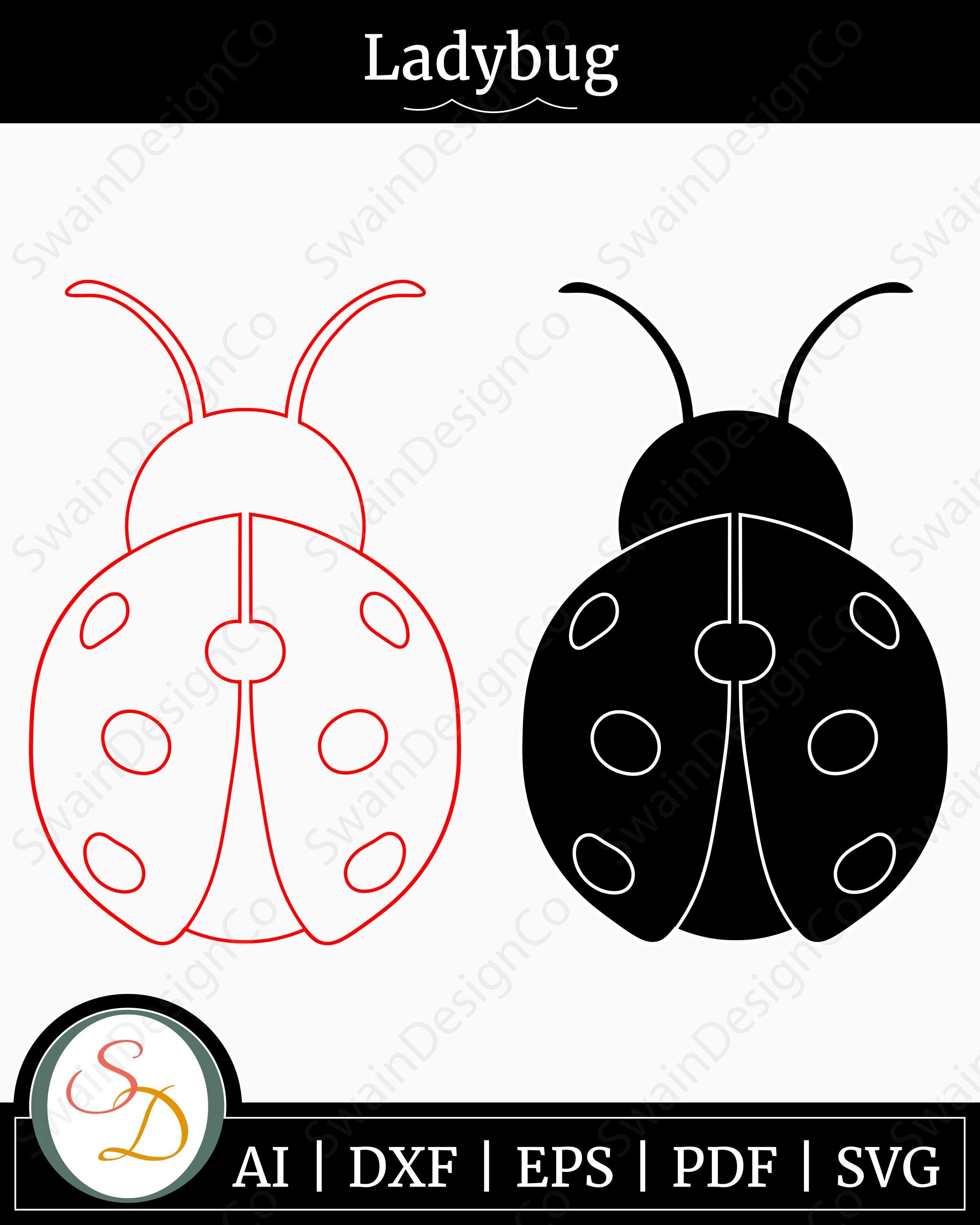 Ladybug Laser Cut File | Ladybug Engrave File | Ladybug SVG | Ladybug ...