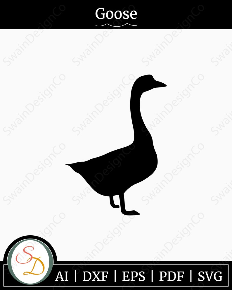 Goose Laser Cut File | Goose Engrave File | Goose SVG | Goose Animal ...