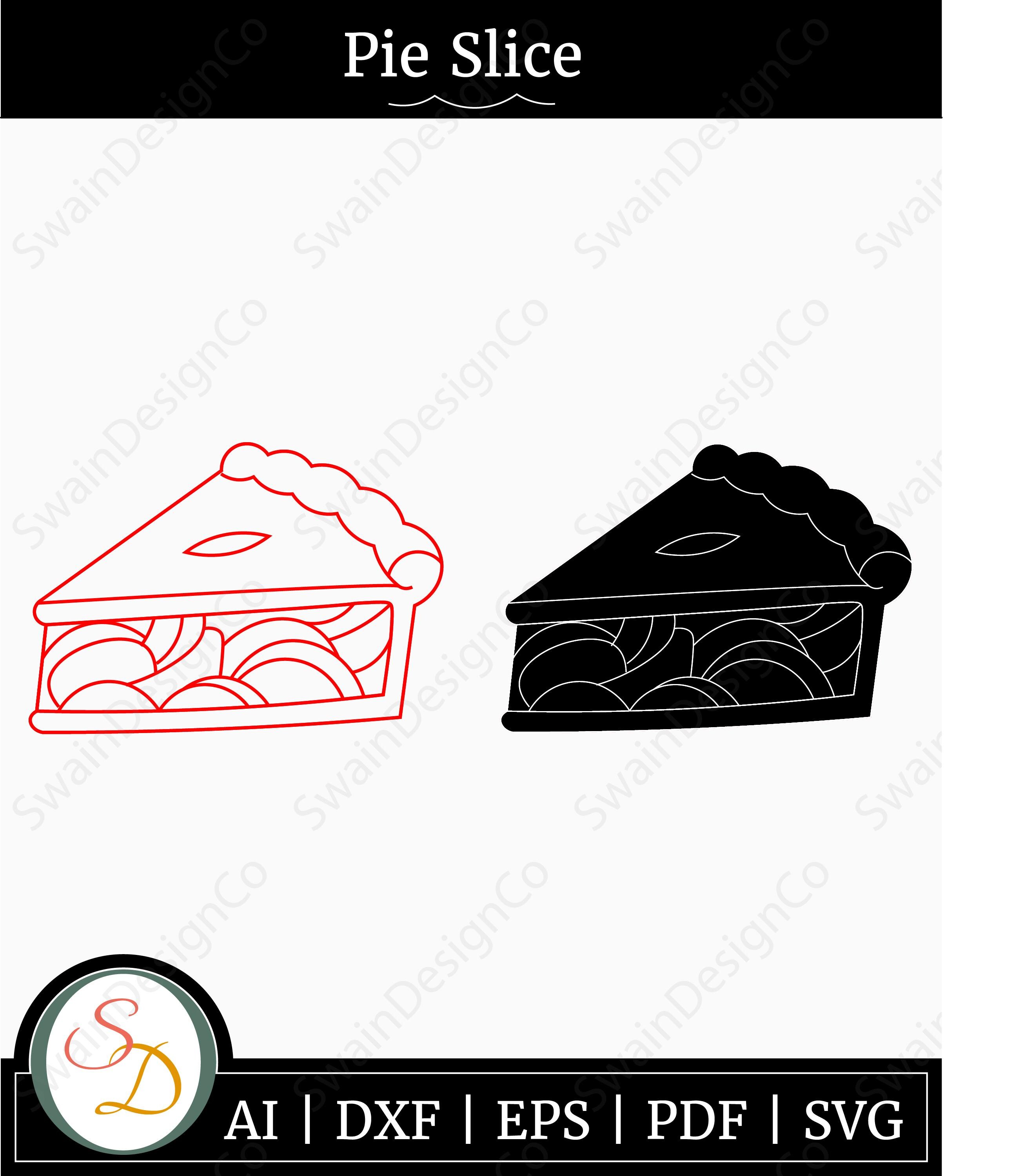 Pie Slice Laser Cut File | Pie Slice Engrave File | Pie Slice SVG | Pie ...
