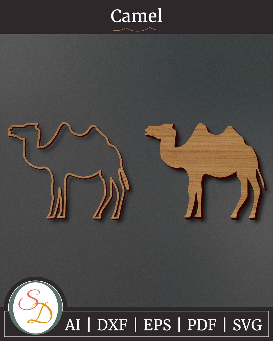 Camel Laser Cut File | Camel Engrave File | Camel SVG | Camel Animal ...