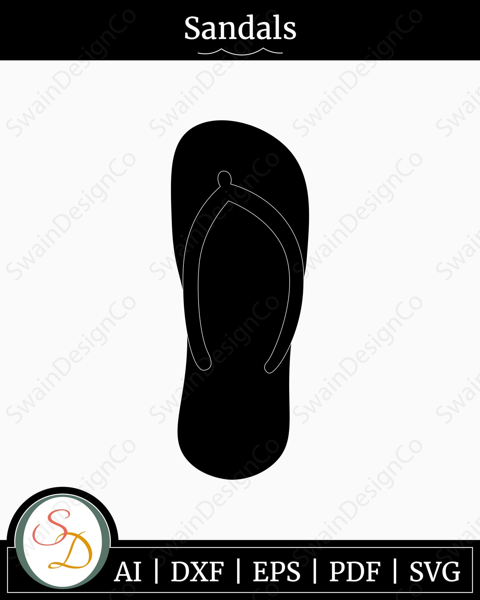Sandals Laser Cut File | Sandals Engrave File | Sandals SVG | Sandals ...