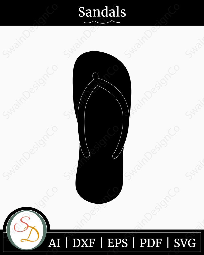 Sandals Laser Cut File | Sandals Engrave File | Sandals SVG | Sandals ...