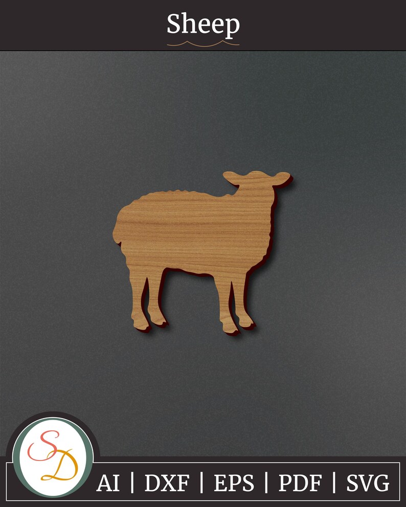 Sheep Laser Cut File | Sheep Engrave File | Sheep SVG | Sheep Animal ...