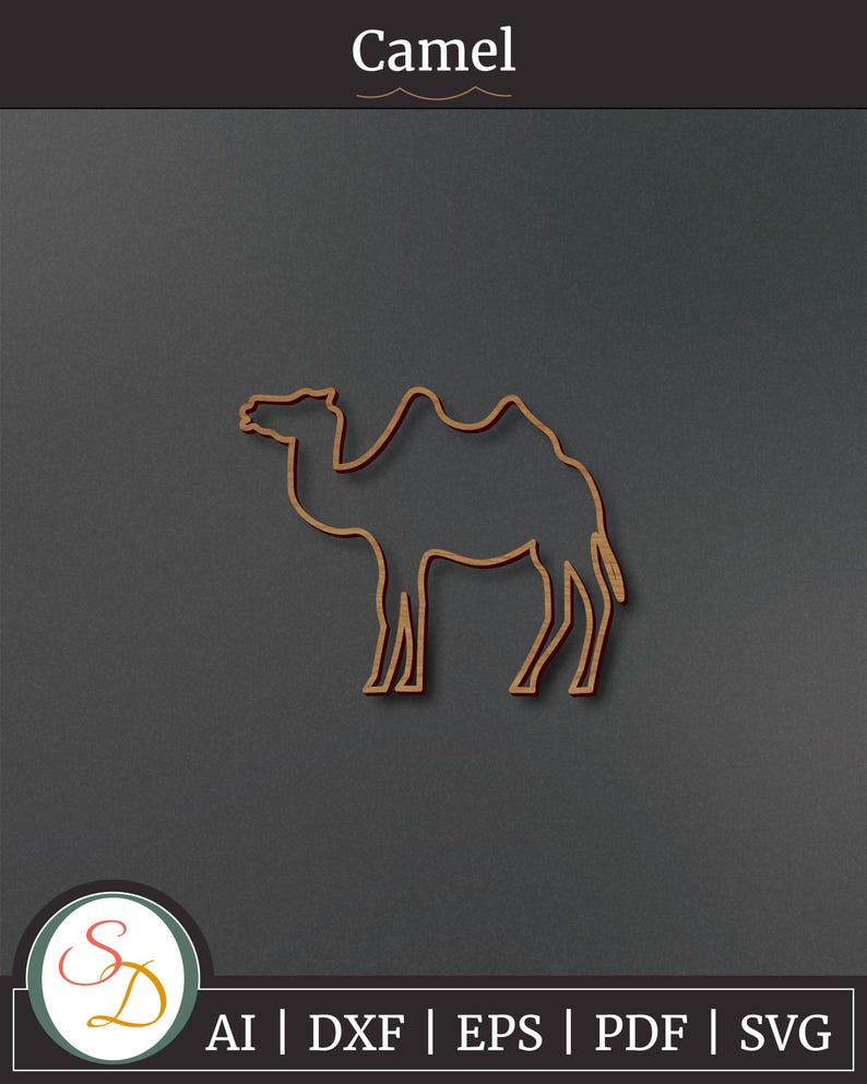 Camel Laser Cut File | Camel Engrave File | Camel SVG | Camel Animal ...