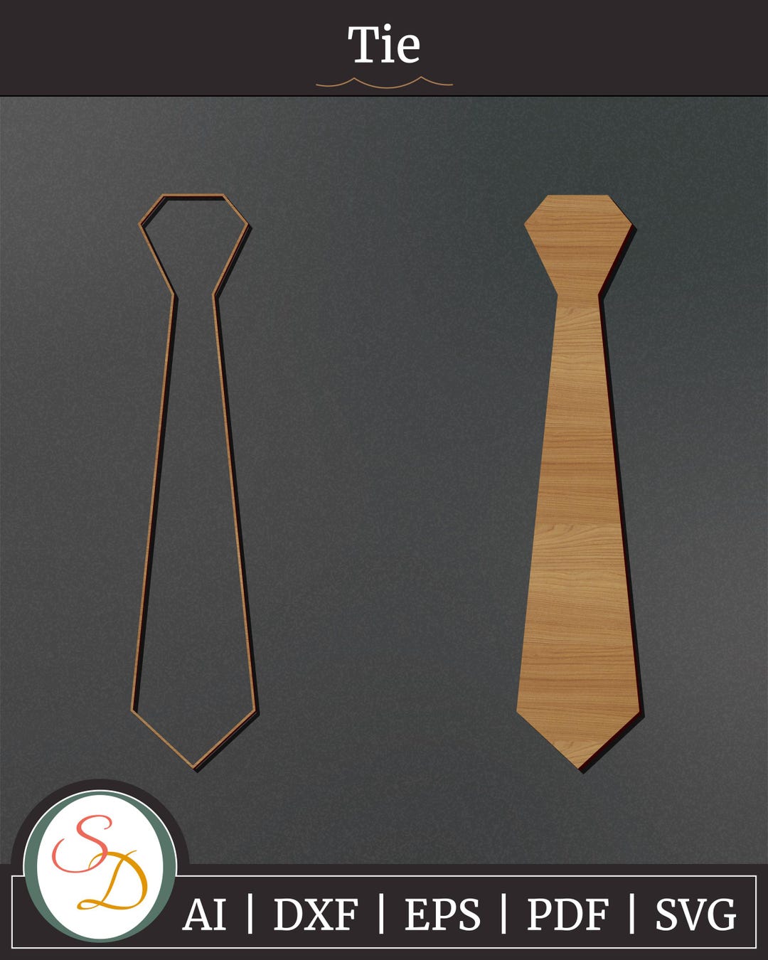 Tie Laser Cut File | Tie Engrave File | Tie SVG | Tie Clothing SVG ...