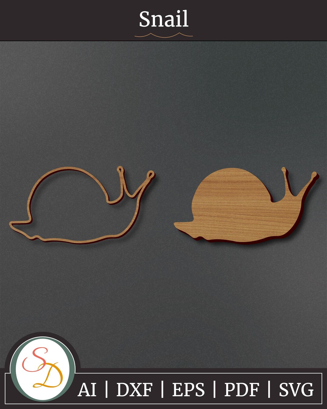 Snail Laser Cut File | Snail Engrave File | Snail SVG | Snail Animal ...