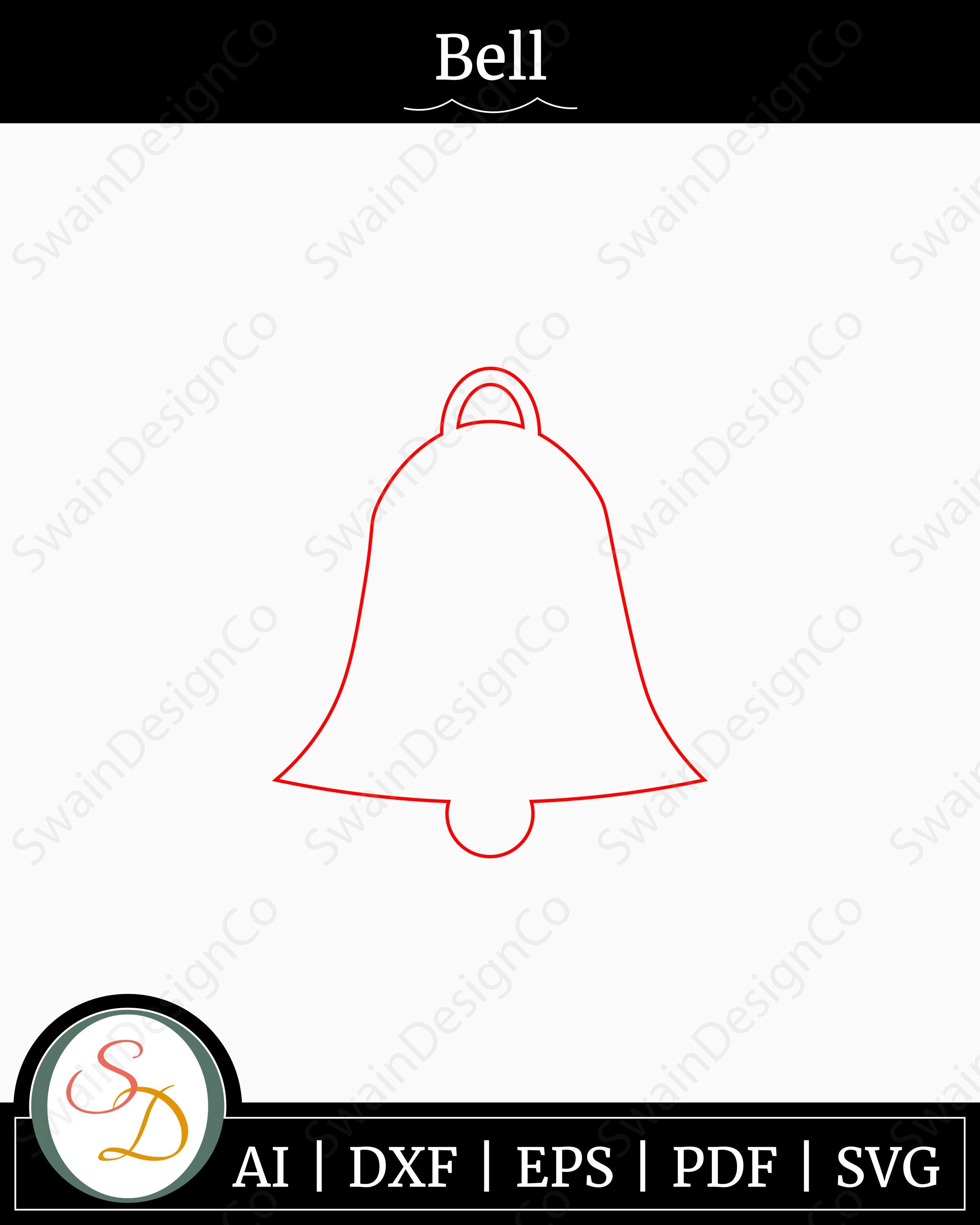 Bell Laser Cut File | Bell Engrave File | Bell SVG | Bell Xmas SVG ...