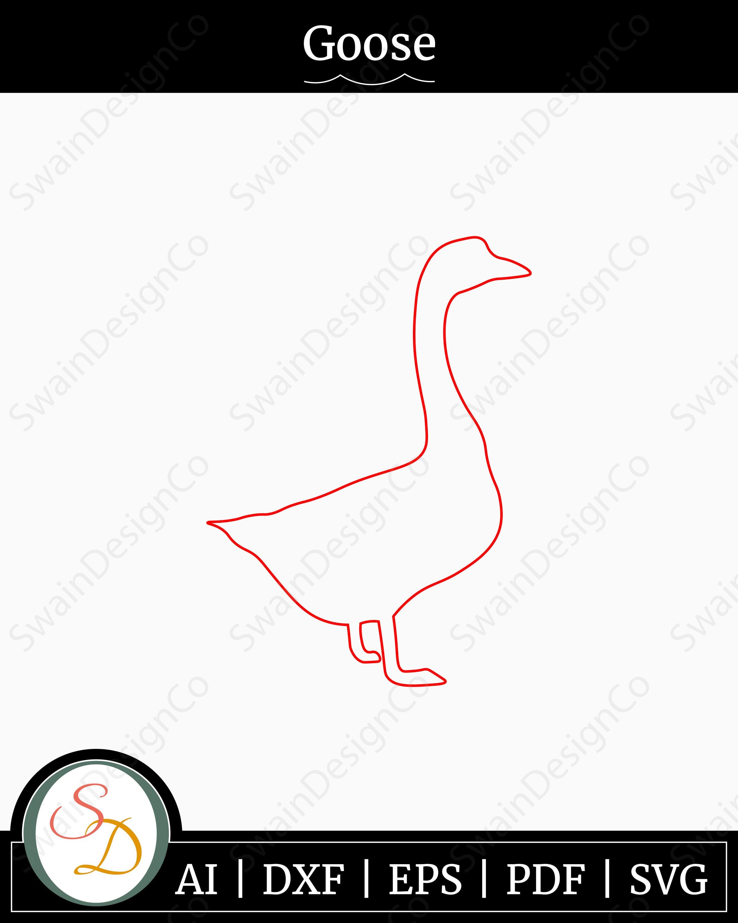 Goose Laser Cut File | Goose Engrave File | Goose SVG | Goose Animal ...