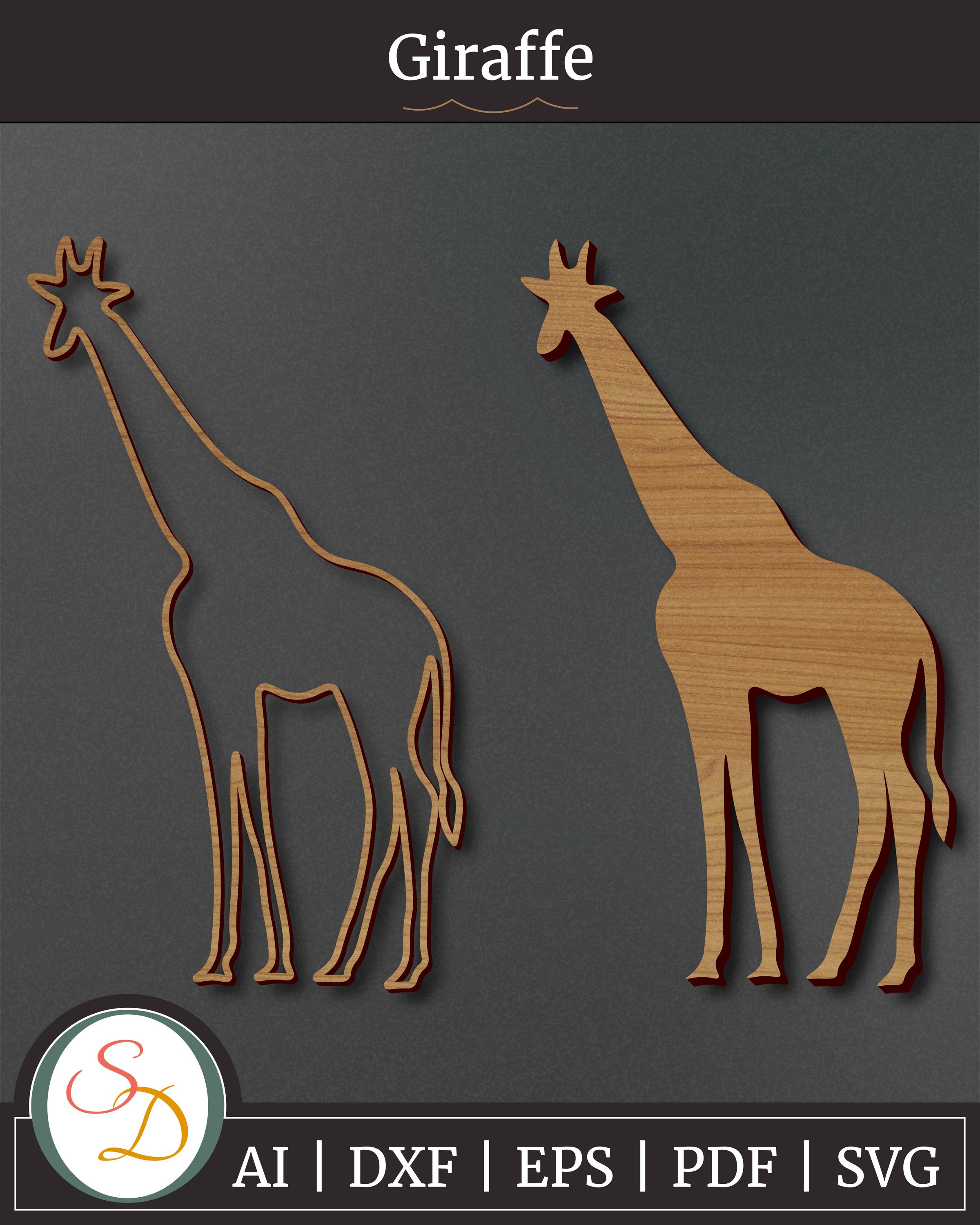 Giraffe Laser Cut File | Giraffe Engrave File | Giraffe SVG | Giraffe ...