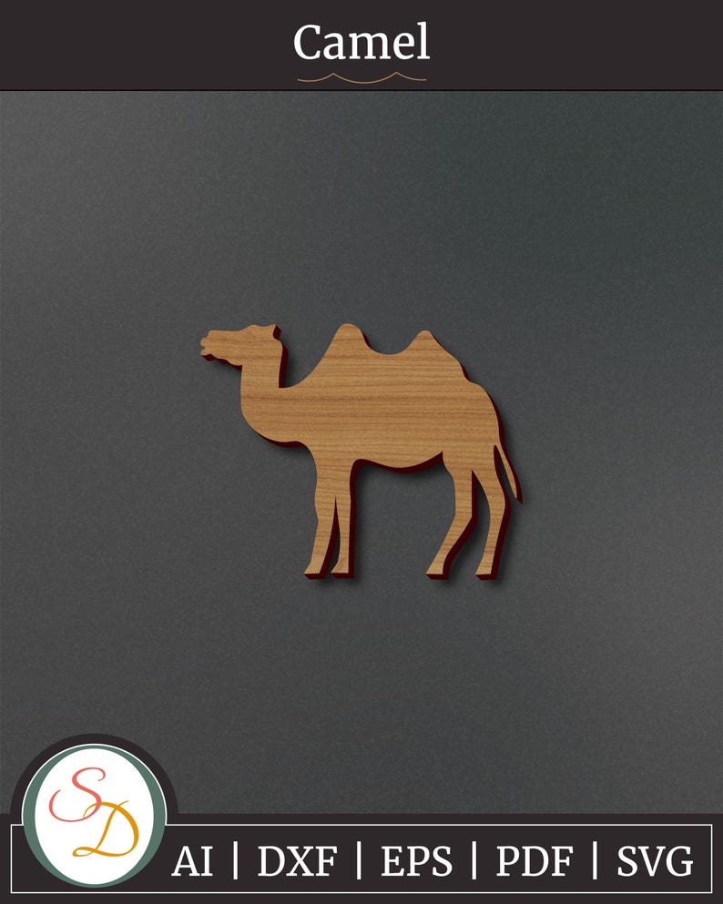 Camel Laser Cut File | Camel Engrave File | Camel SVG | Camel Animal ...