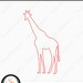 Giraffe Laser Cut File | Giraffe Engrave File | Giraffe SVG | Giraffe ...