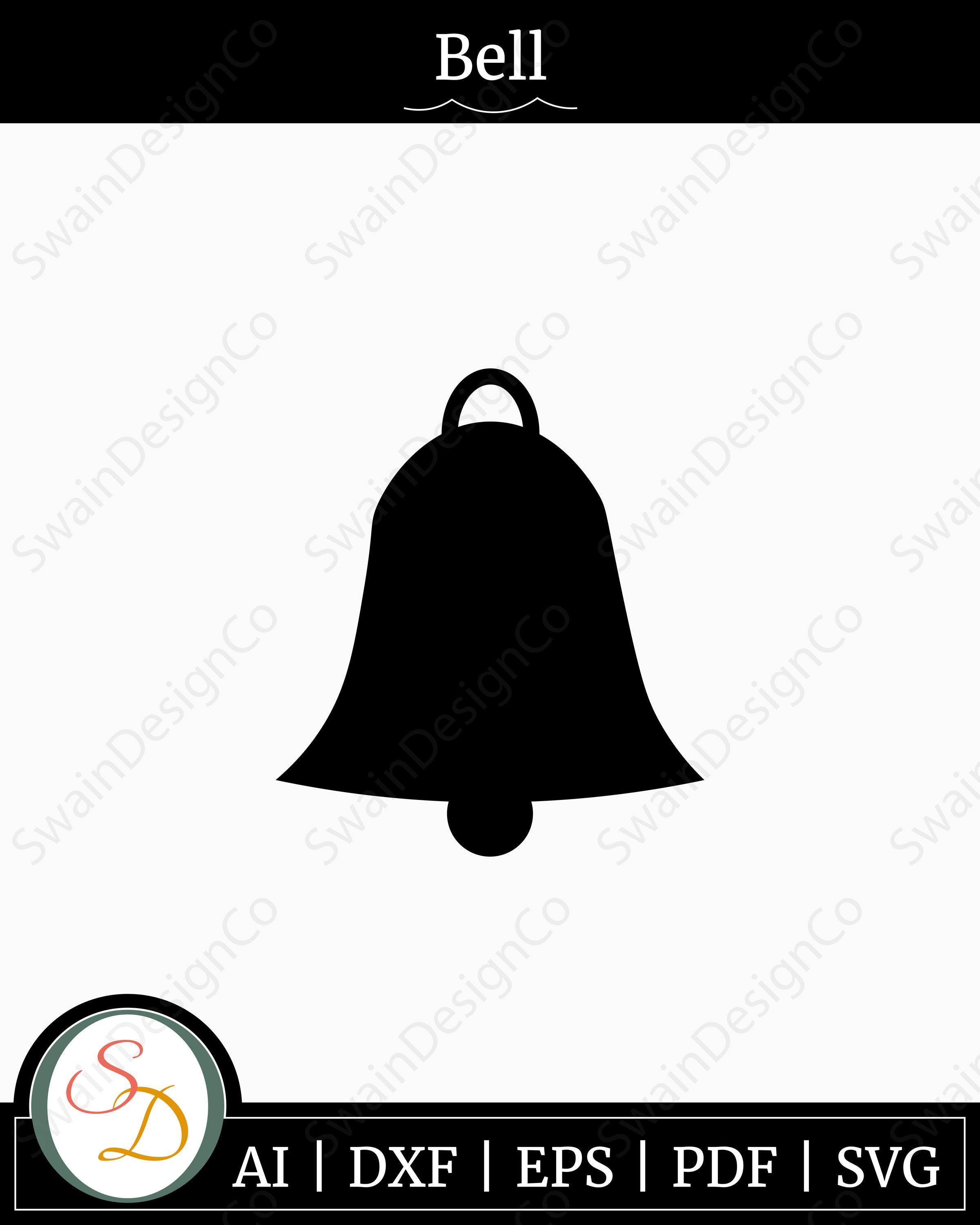 Bell Laser Cut File Bell Engrave File Bell SVG Bell Xmas SVG Bell ...