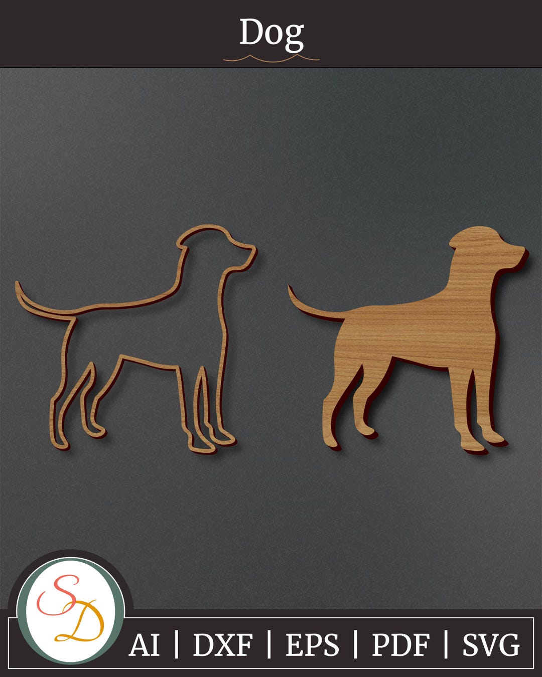 Dog Laser Cut File | Dog Engrave File | Dog SVG | Dog Animal SVG | Dog ...