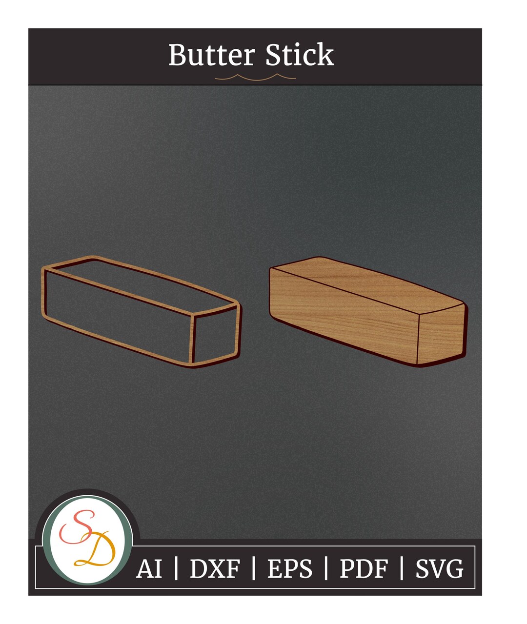 Butter Laser Cut File | Butter Engrave File | Butter SVG | Butter Food ...