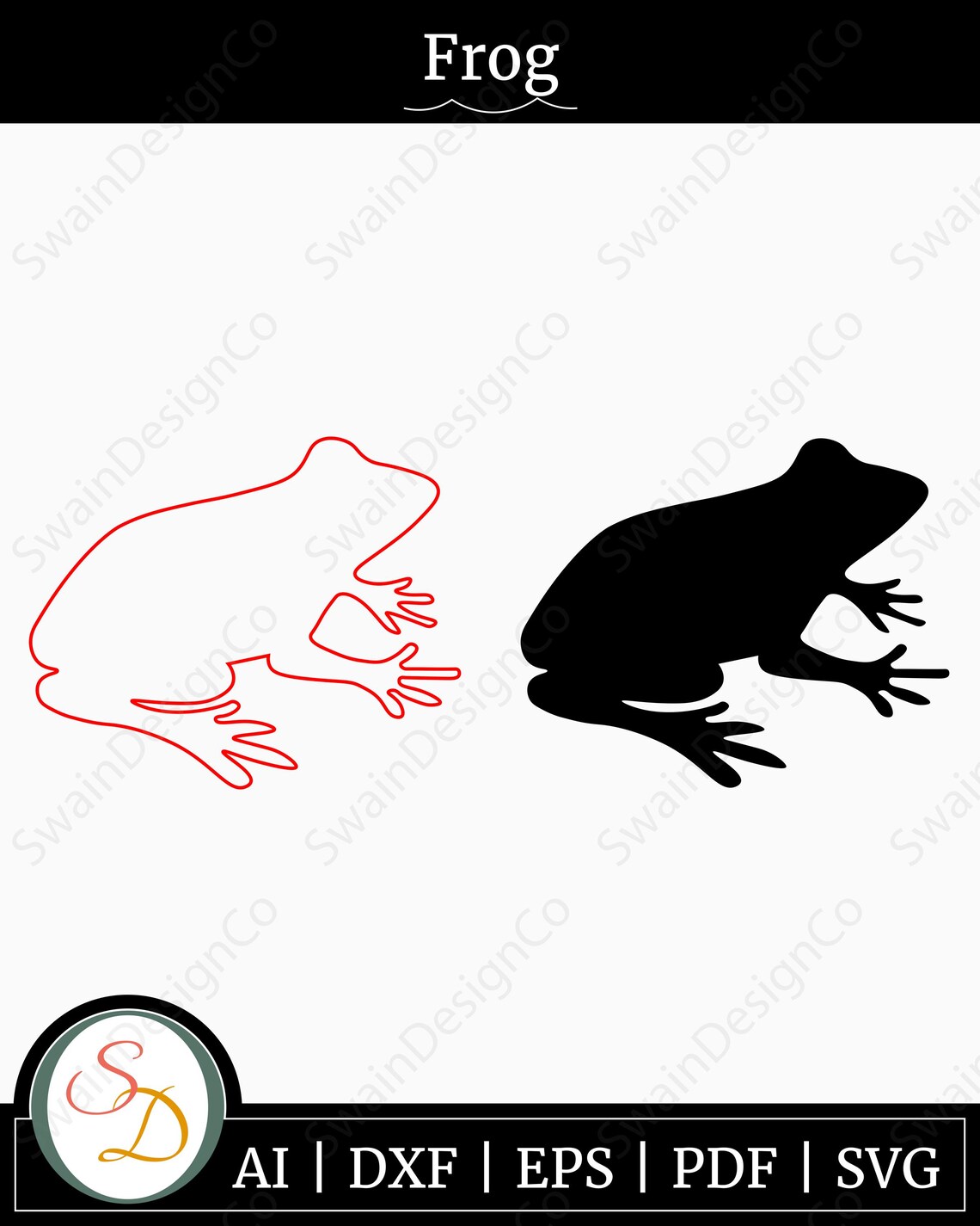 Frog Laser Cut File | Frog Engrave File | Frog SVG | Frog Animal SVG ...