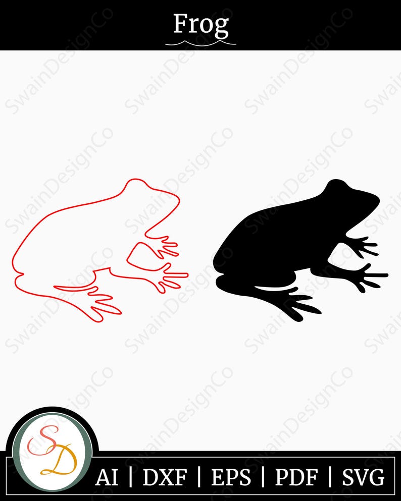 Frog Laser Cut File | Frog Engrave File | Frog SVG | Frog Animal SVG ...