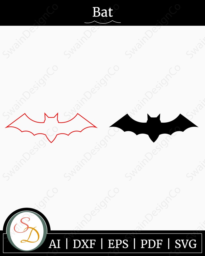 Bat Laser Cut File | Bat Engrave File | Bat SVG | Bat Animal SVG | Bat ...