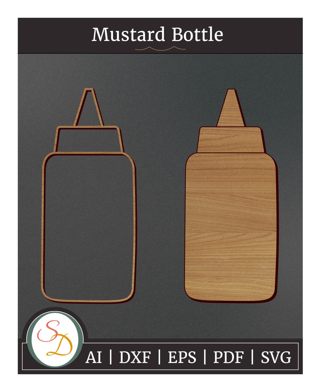 Mustard Laser Cut File | Mustard Engrave File | Mustard SVG | Mustard ...