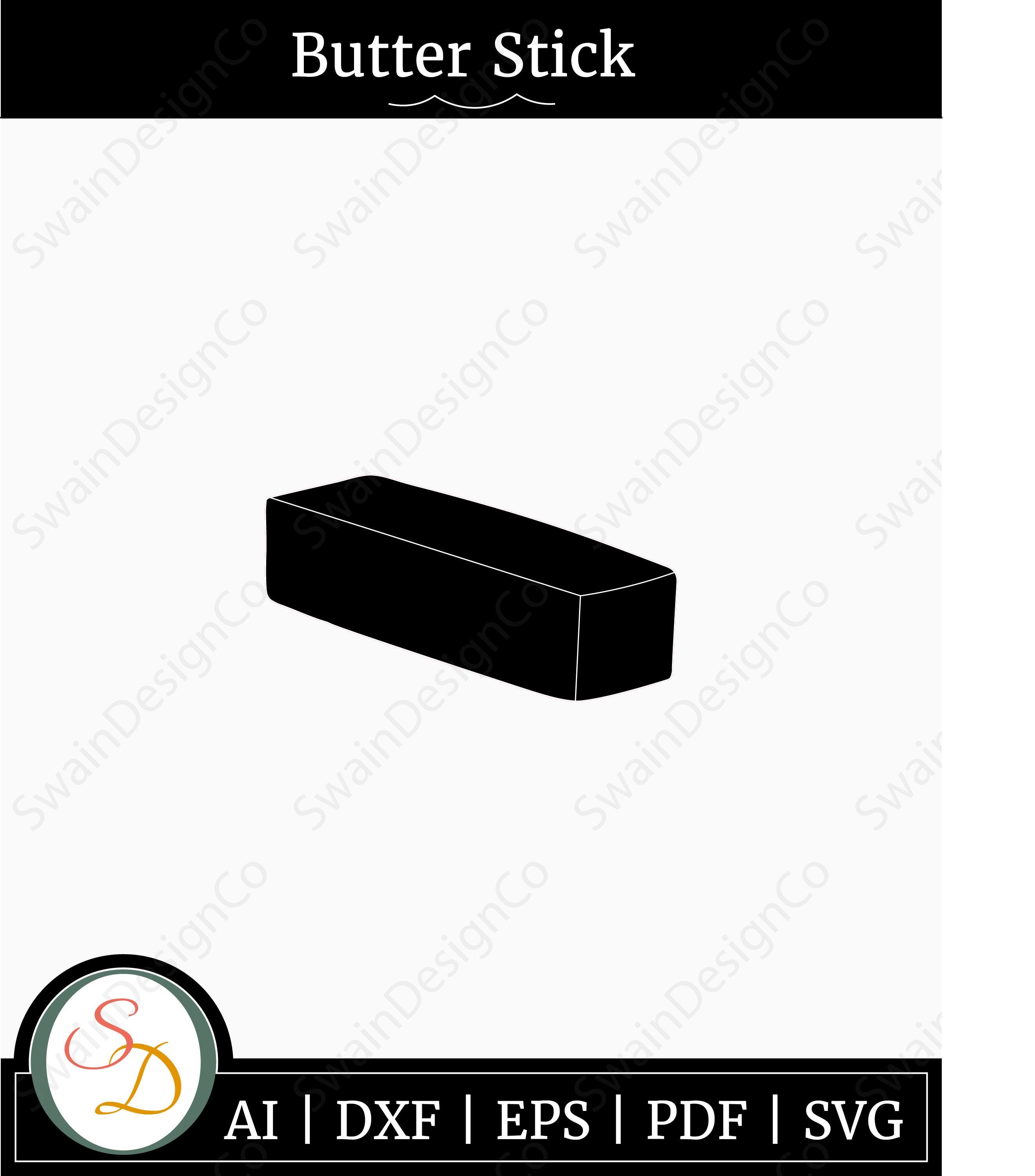 Butter Laser Cut File | Butter Engrave File | Butter SVG | Butter Food ...