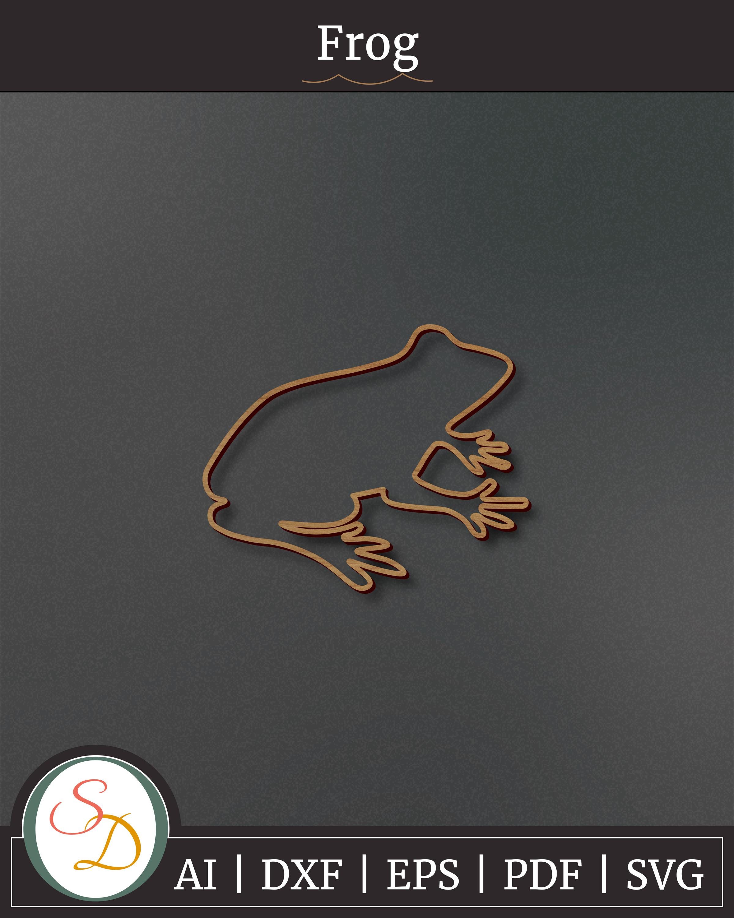Frog Laser Cut File Frog Engrave File Frog SVG Frog Animal SVG Frog ...
