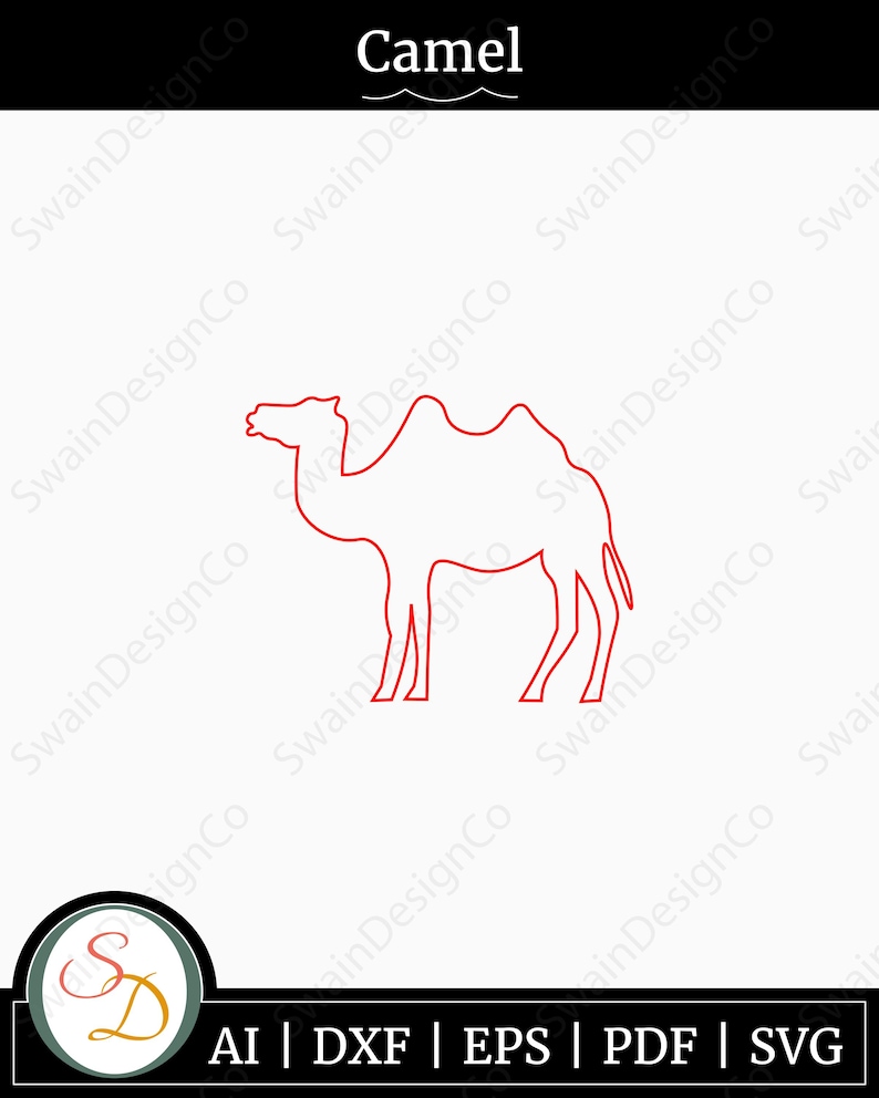 Camel Laser Cut File | Camel Engrave File | Camel SVG | Camel Animal ...