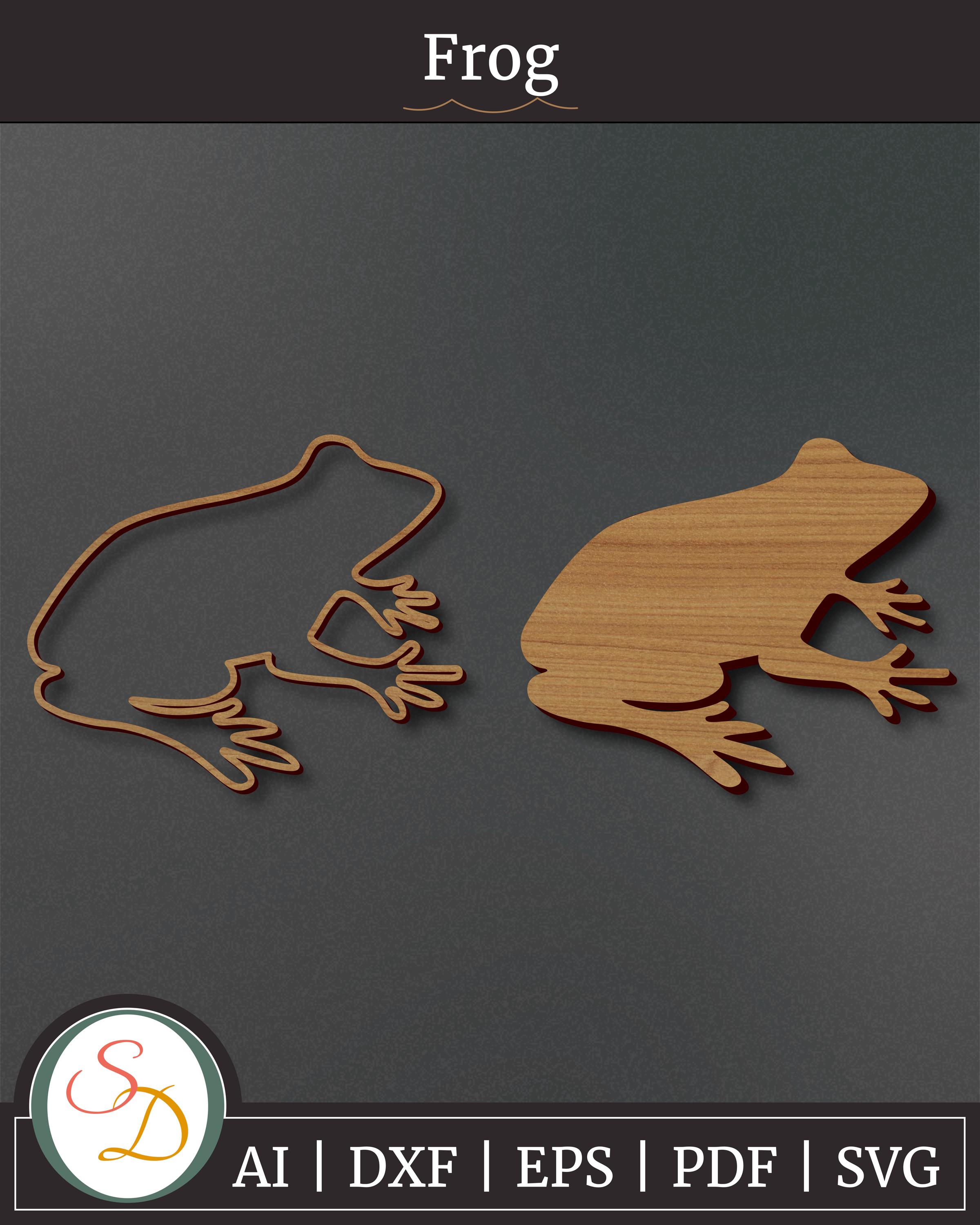 Frog Laser Cut File | Frog Engrave File | Frog SVG | Frog Animal SVG ...