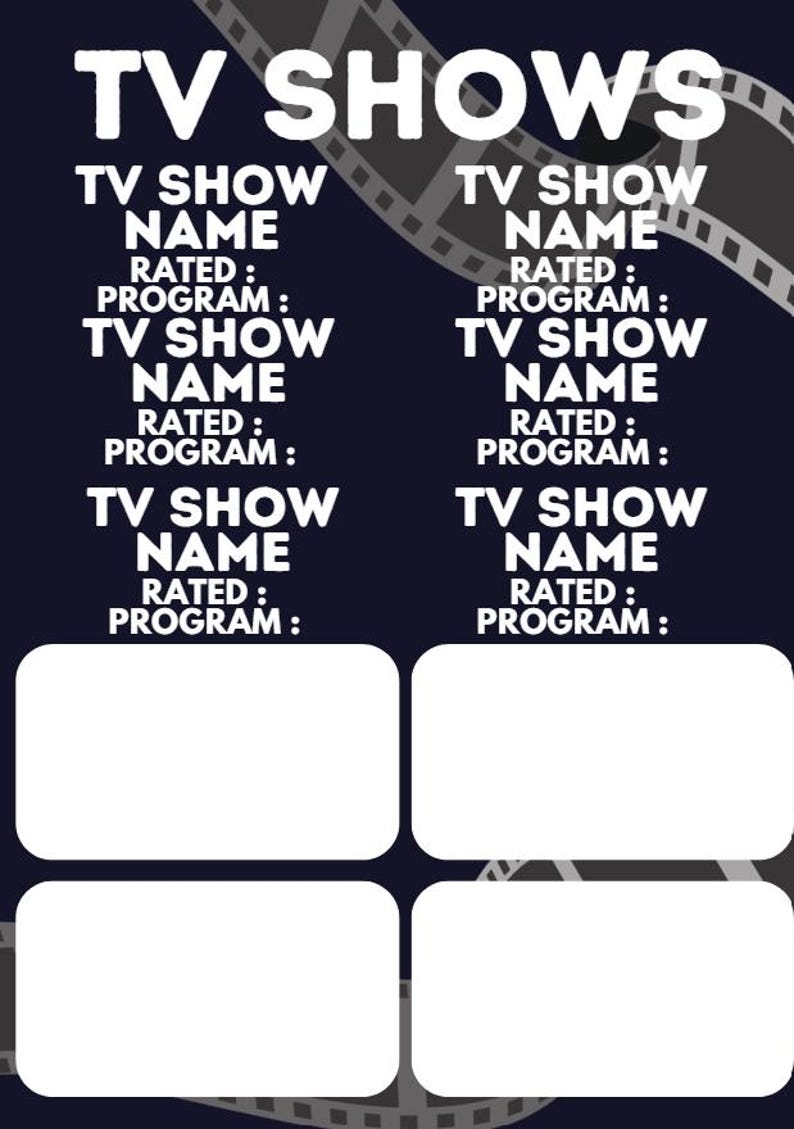 Editable Movie Tracker: Family Movie Night Poster (online Canva ...