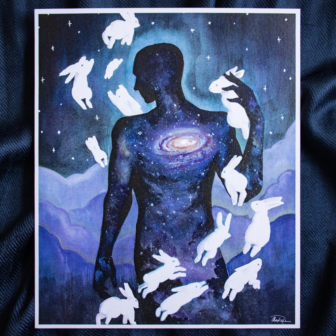 Lacuna Spiritual Fine Art Print | 8x10 Gouache Mystical Artwork ...