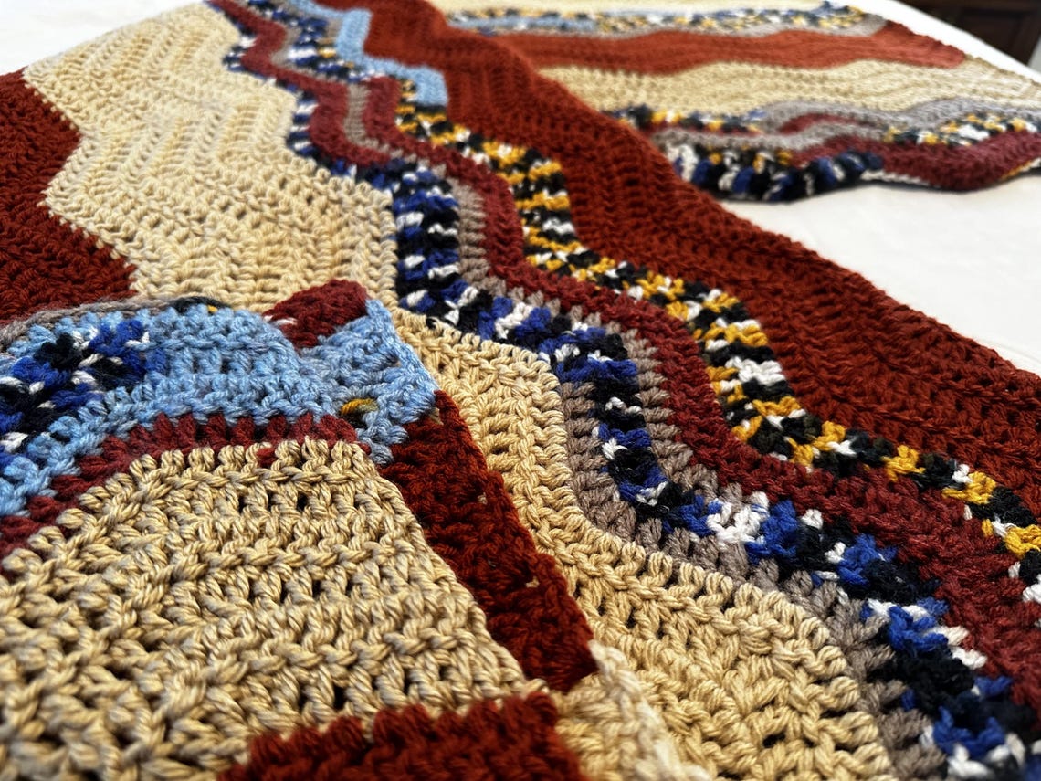 Cozy Chevron Afghan Blankets - Etsy