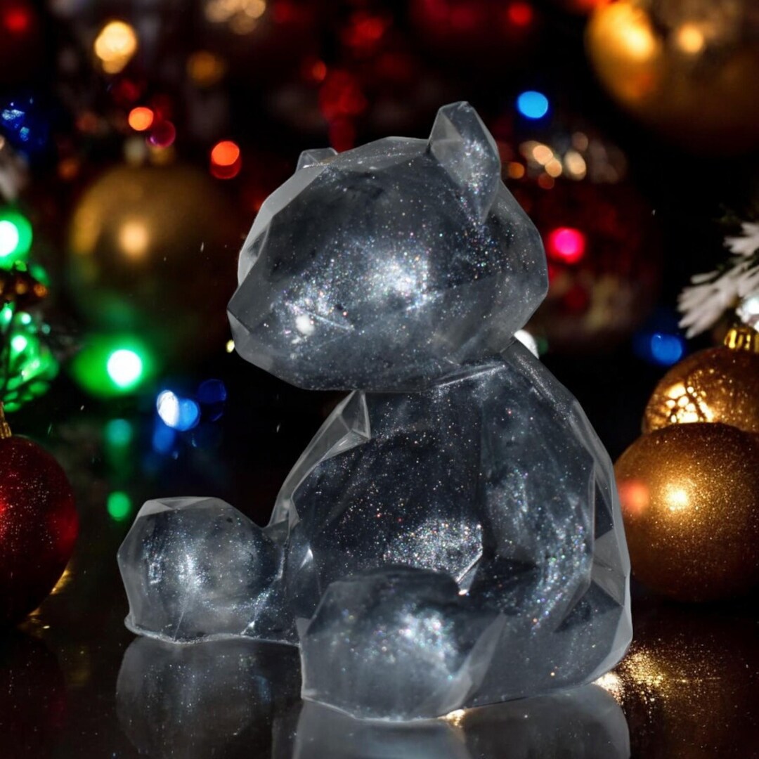 Low Poly Epoxy Resin Bear Figurine - Modern Home Decor - Etsy