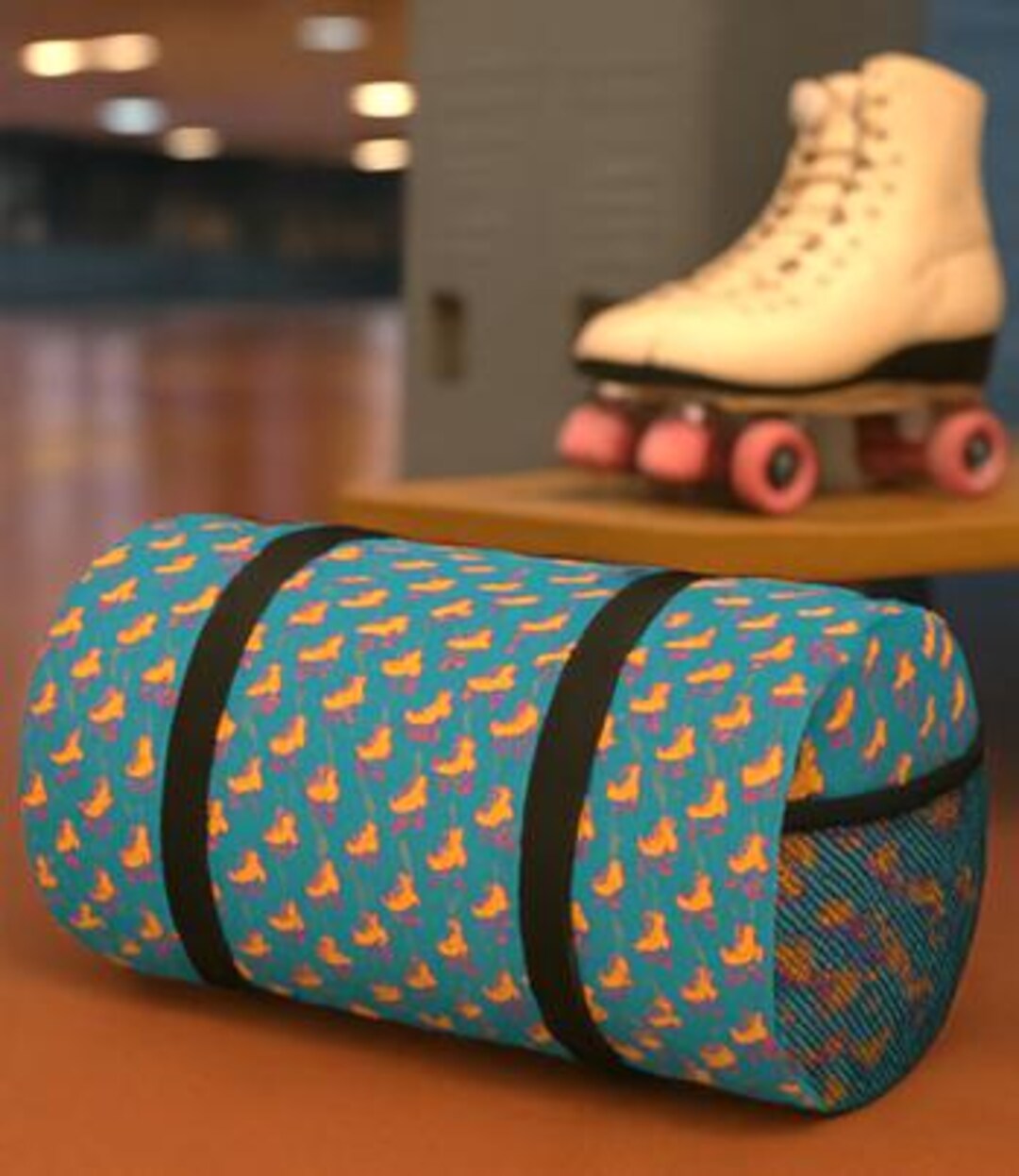 Turquoise Roller Skate Duffel Bag for Skaters Practice Rink Bag With ...