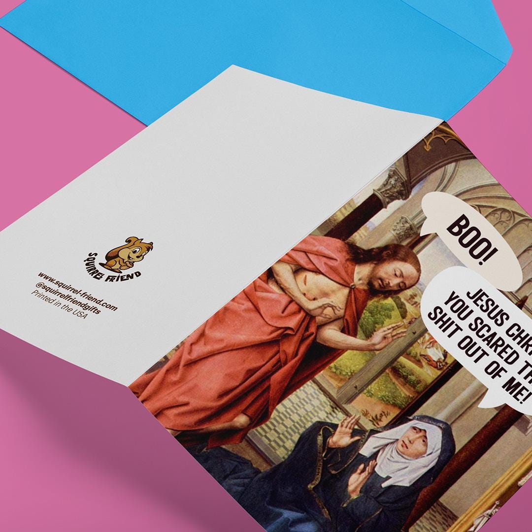 Jesus (s)cares - Easter Card (funny, Irreverent, Adult Greeting Card ...