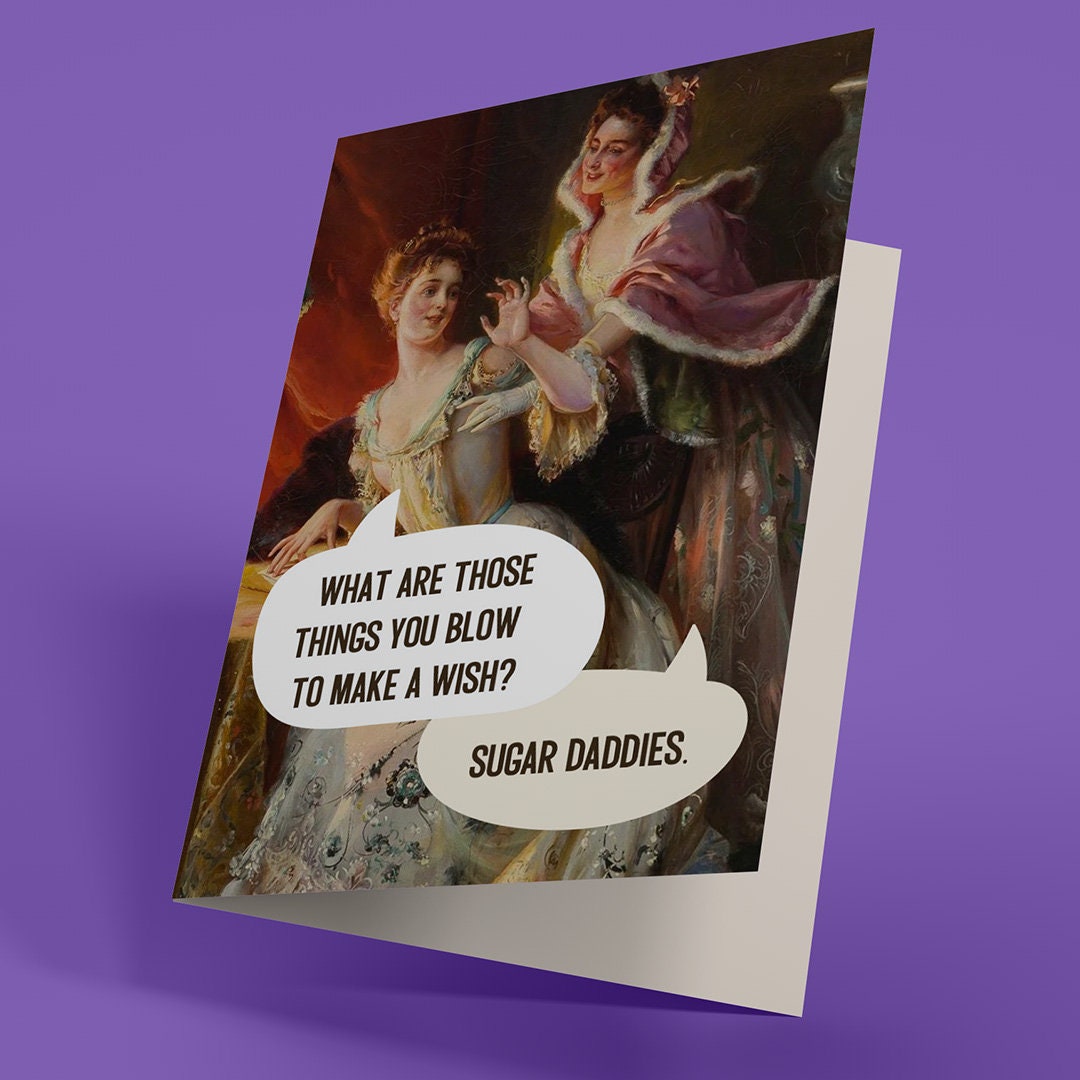 Sugar Daddies - Birthday Card (funny, Irreverent, Adult Greeting Card ...