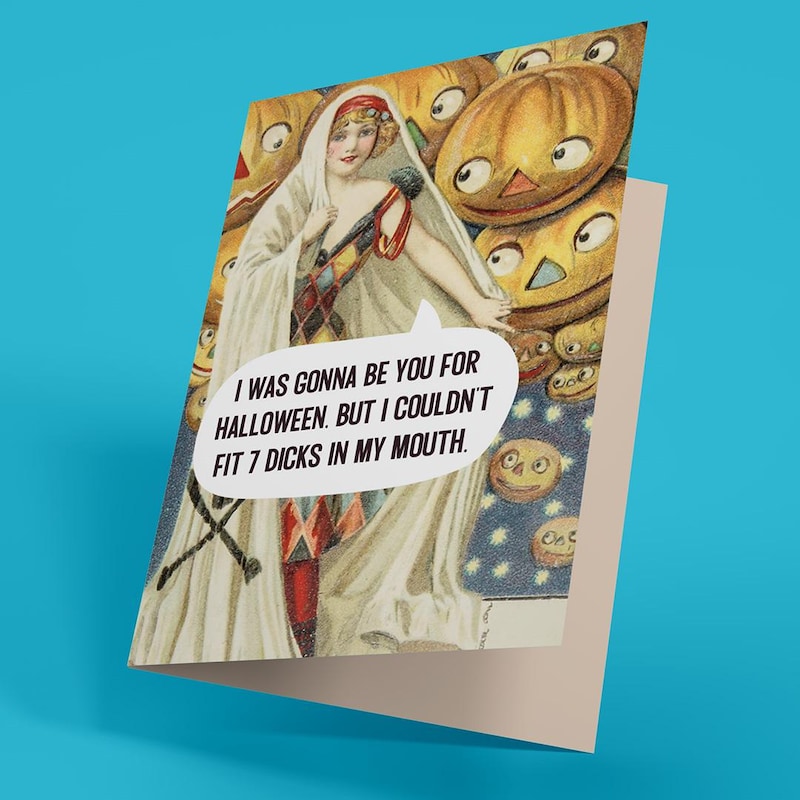 Funny Halloween Card - Etsy