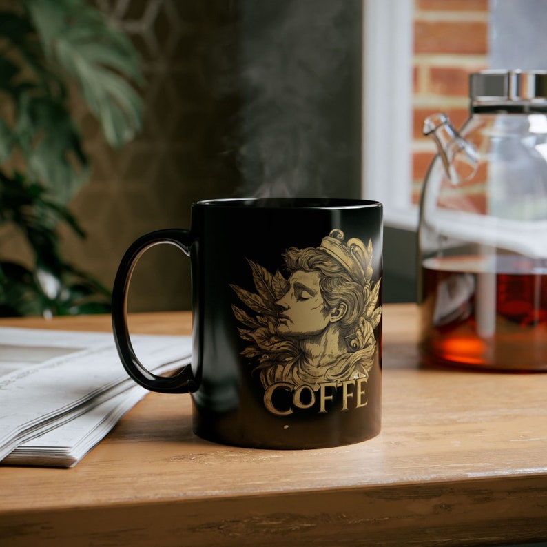 Medieval Emperor Black Mug, Classic Elegant Coffee Cup, Ideal Gift 11oz ...