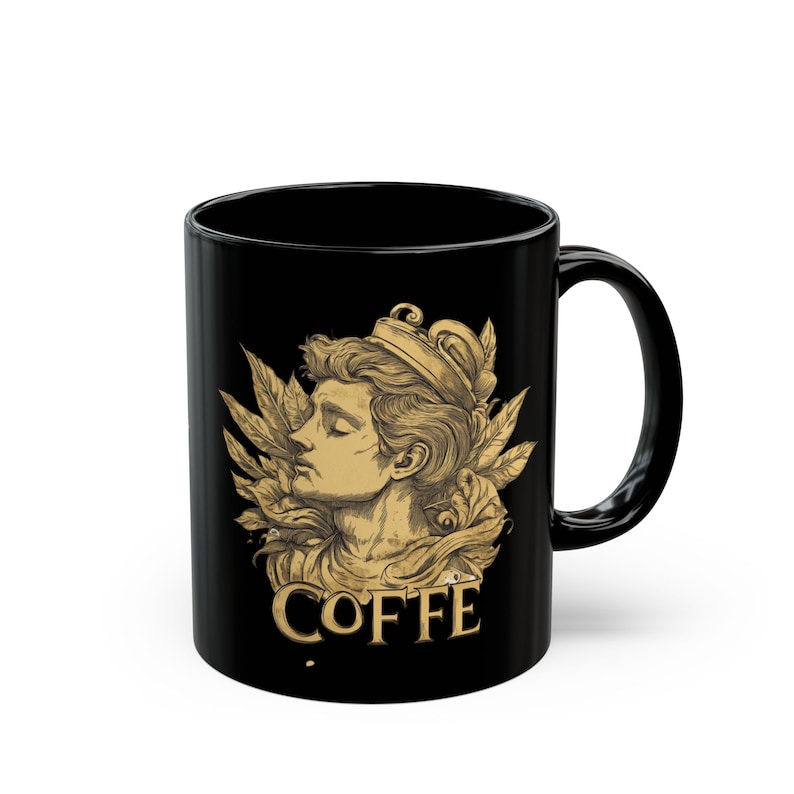 Medieval Emperor Black Mug, Classic Elegant Coffee Cup, Ideal Gift 11oz ...