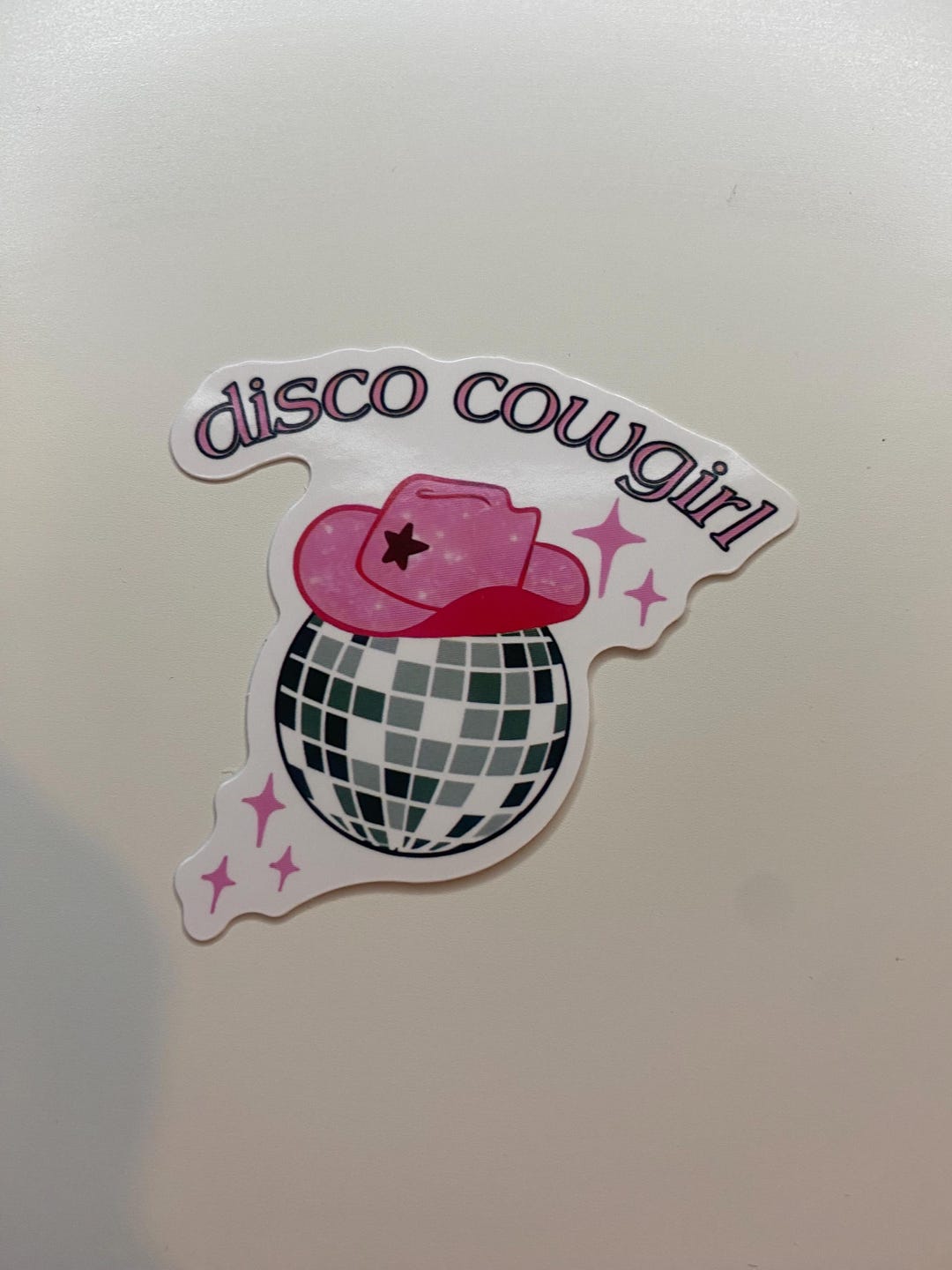 Disco Cowgirl Sticker Disco Stickers Cowgirl - Etsy