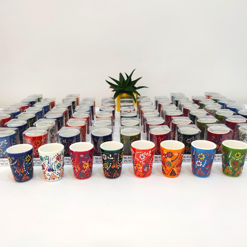 Handmade Mexican Talavera Shot Glasses: Fiesta Party Favors - Etsy