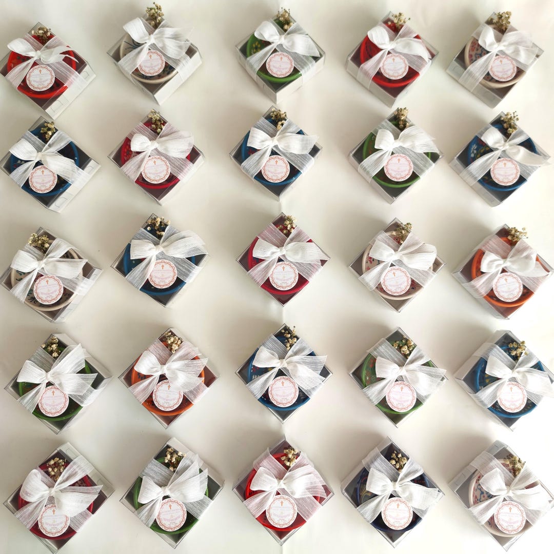 Handcrafted Ceramic Favor Bowls: Mexican Wedding, Indian Henna Gift - Etsy