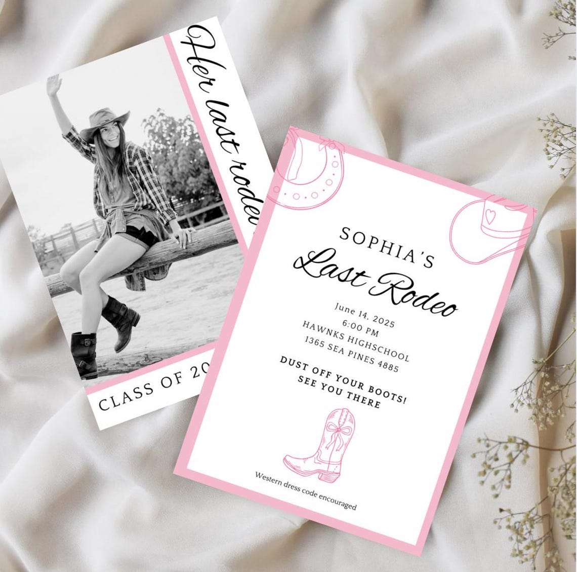 The Last Rodeo Graduation Invitation | Western Grad Party | Senior ...