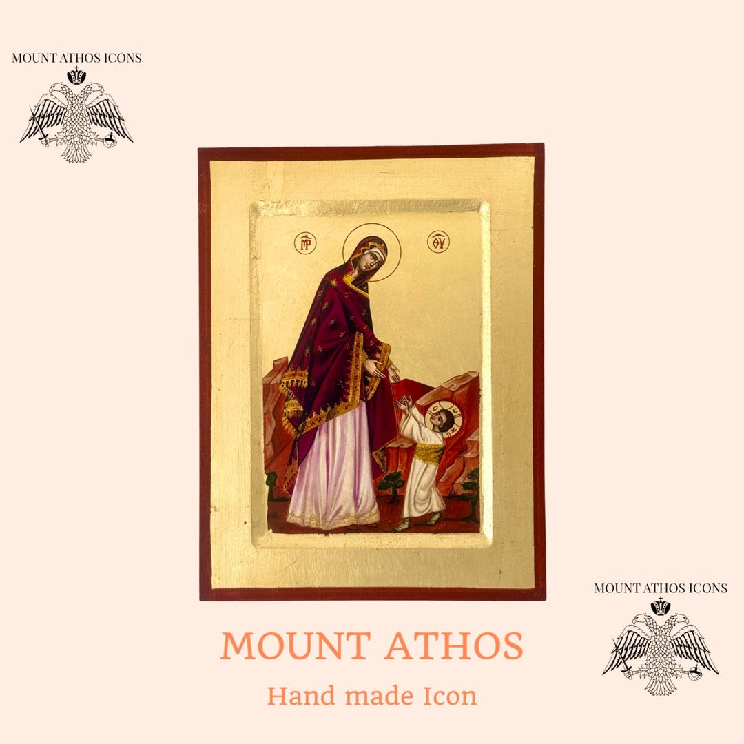 The First Steps of Jesus Christ Icon Religious Gift Mount Athos Gift ...