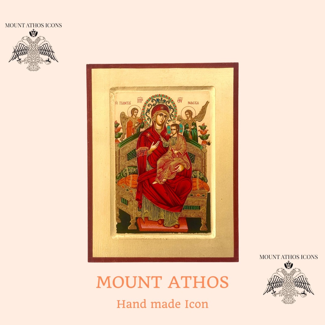 Theotokos Pantanassa Icon Religious Gift Mount Athos Gift Icon With ...