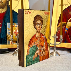 Saint Tryphon Icon Hand Painted Icon Religious Gift Mount Athos Gift ...