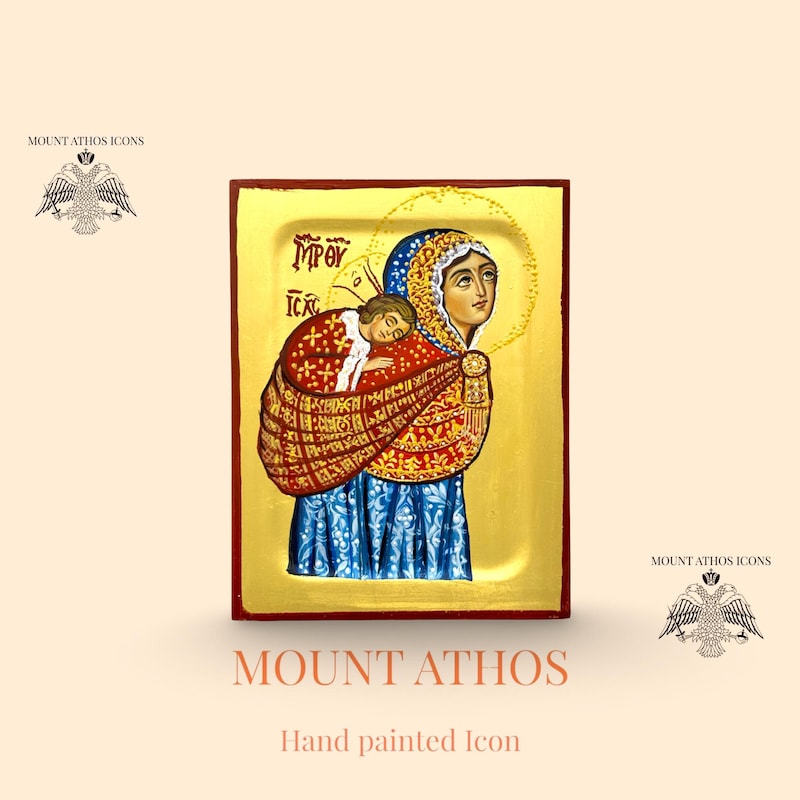 Egg Tempera Icon Christ - Etsy