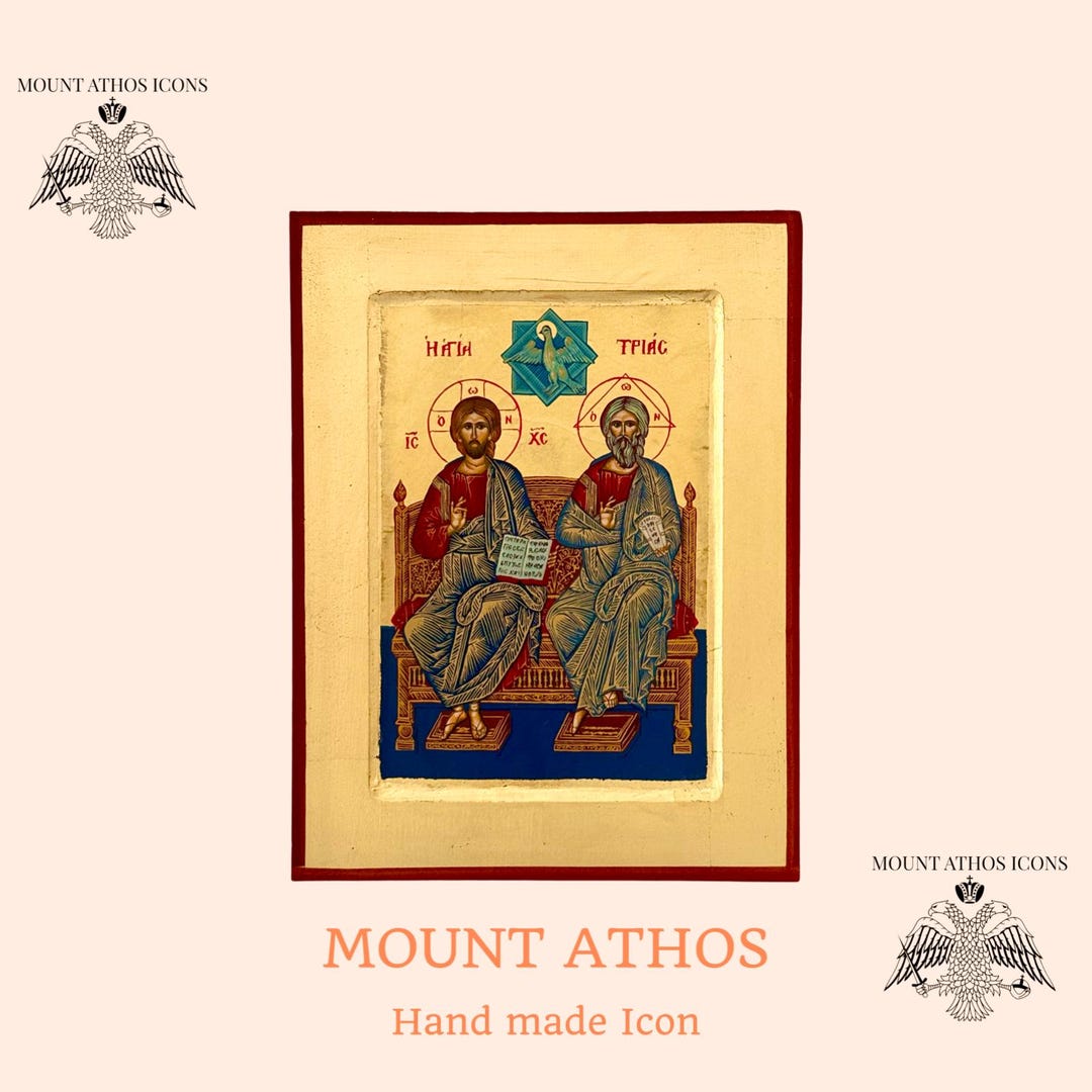 Holy Trinity,mount Athos,monasteries,mount Athos Icon,orthodox Icon ...